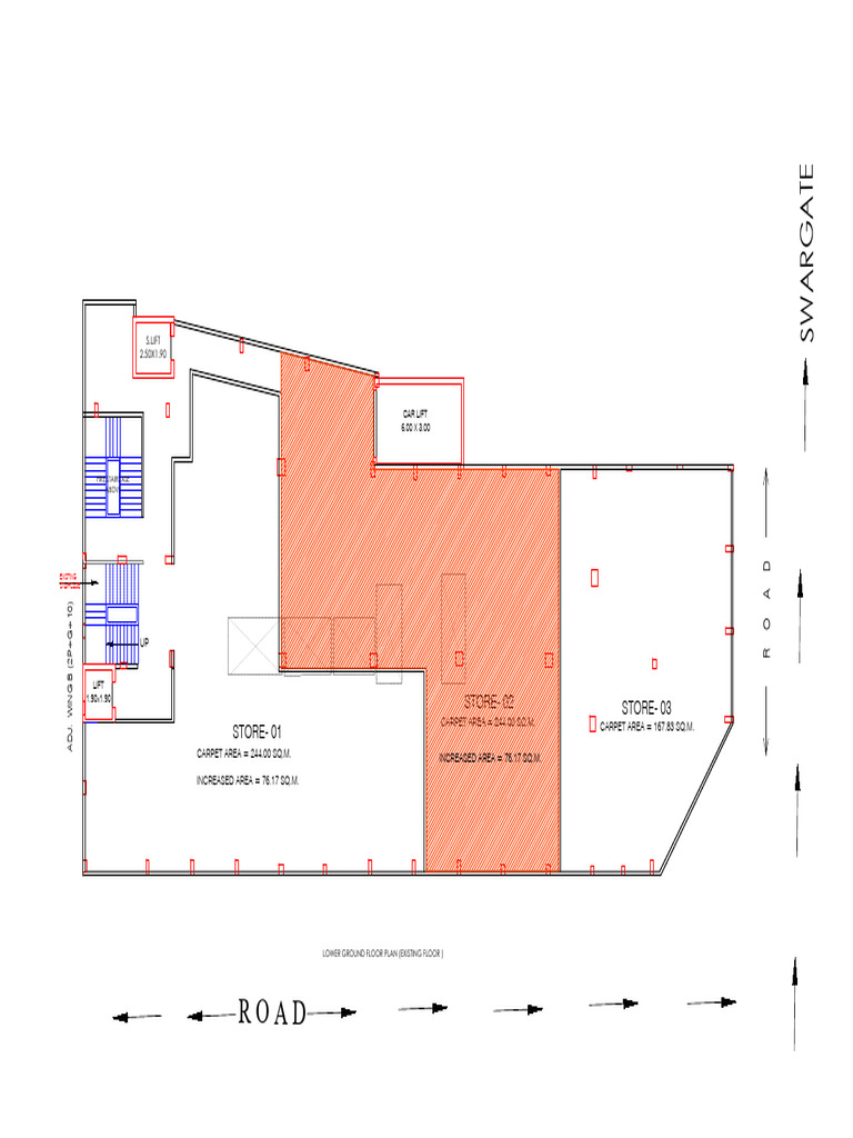 Floor Plan - With Road Direction | PDF | Civil Engineering ...
