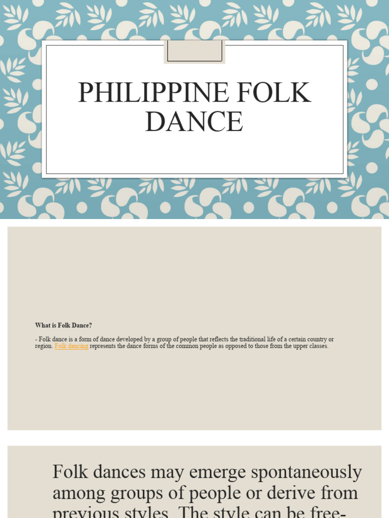 Folk Dance | PDF | Entertainment | Dances