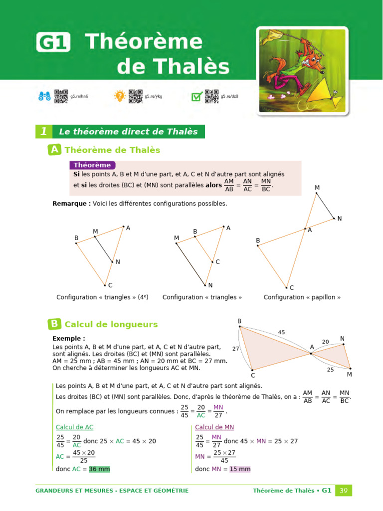 Extrait3 Cours Theoreme Thales | PDF