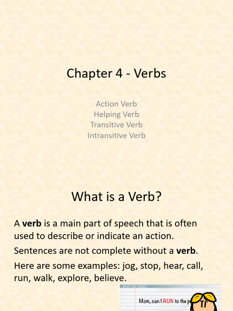 Understanding Action and Helping Verbs | PDF
