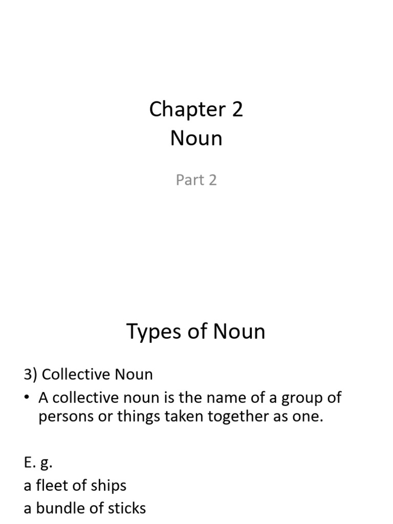 Chapter 2 - Nouns and Its Types (Part 2) | PDF | Noun