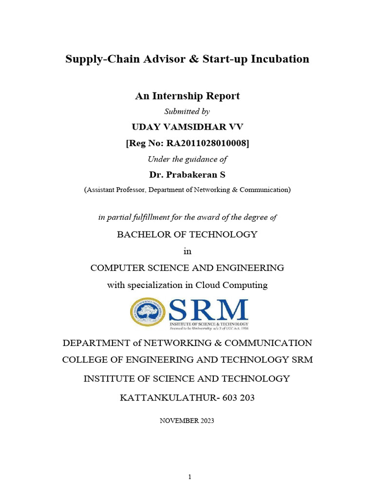 Internship Report - Uday | PDF | Artificial Intelligence | Intelligence (AI) & Semantics