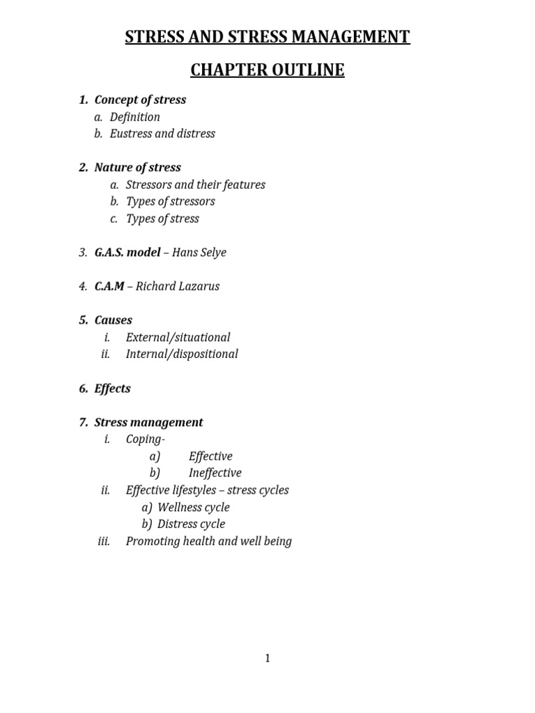 Stress Management Guide | PDF | Self-Improvement | Wellness