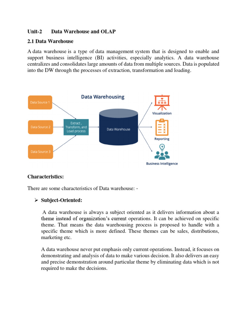 2.data Warehouse and OLAP | PDF | Data Warehouse | Information Technology