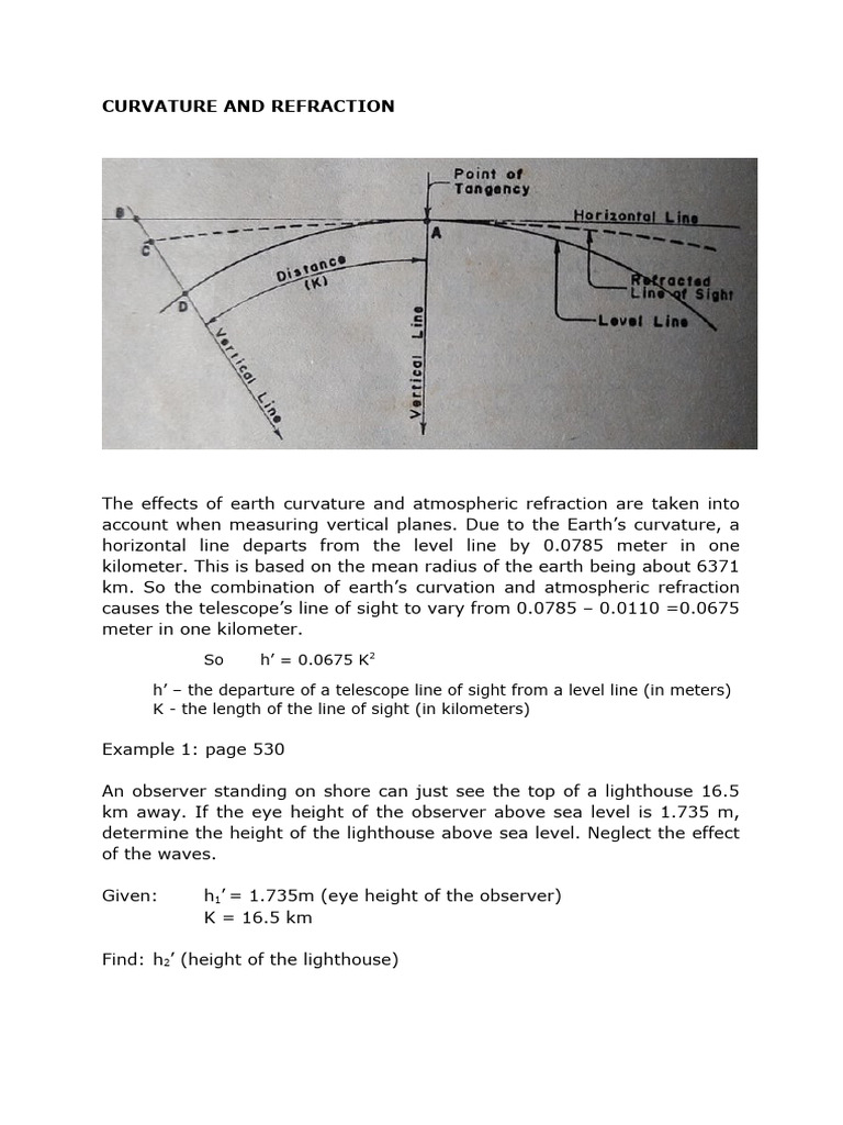 Lesson 311 H CURVATURE-AND-REFRACTION | PDF