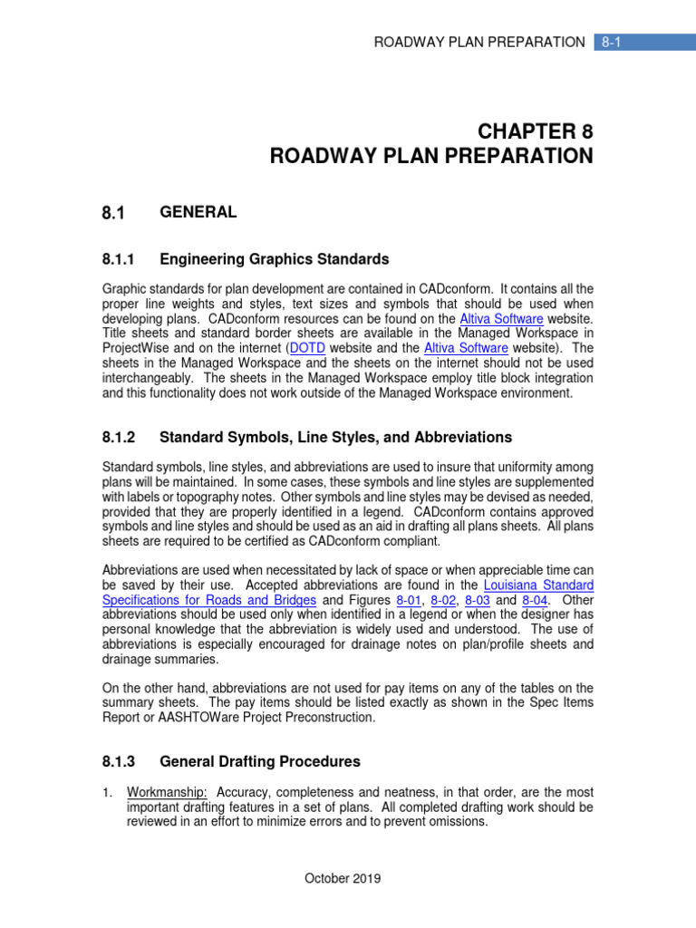 10 Chapter 8 - Roadway Plan Preparation | Download Free PDF | Concrete ...