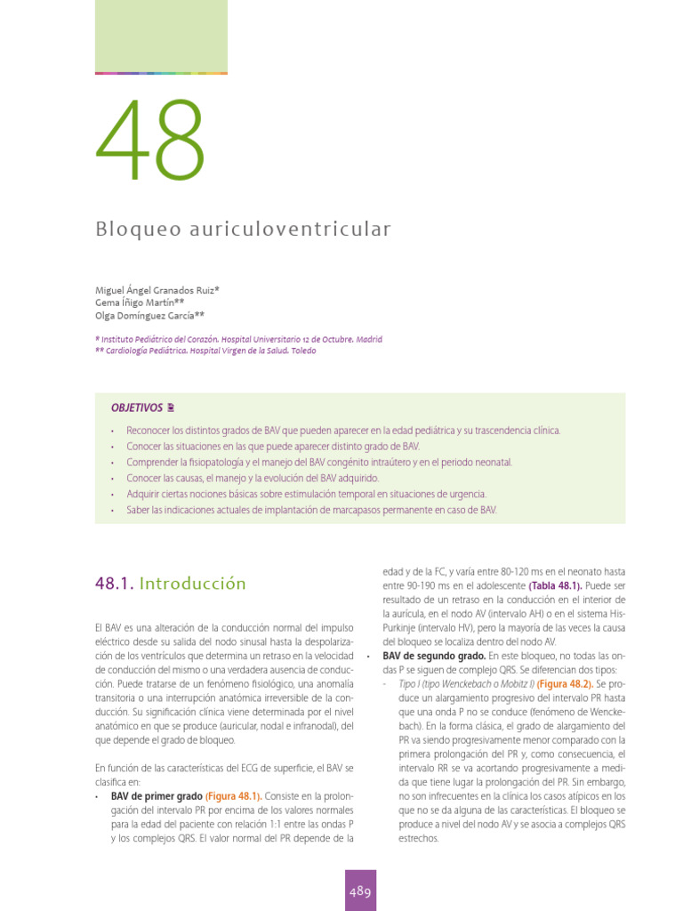 BLOQUEO AV Clase | PDF