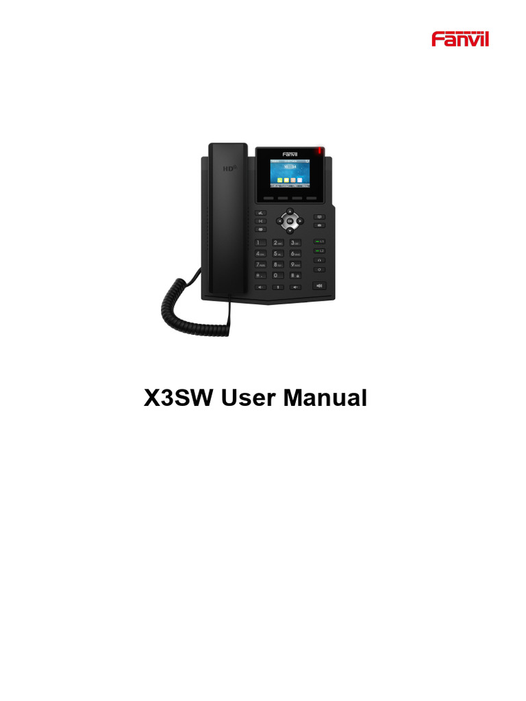 Fanvil X3SW User Manual | PDF | World Wide Web | Internet & Web