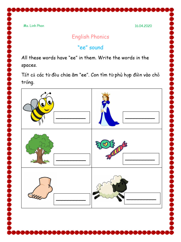 Ee Sound Worksheets