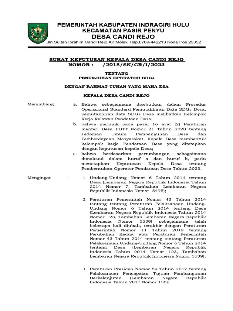 SK Operator SDGS | PDF