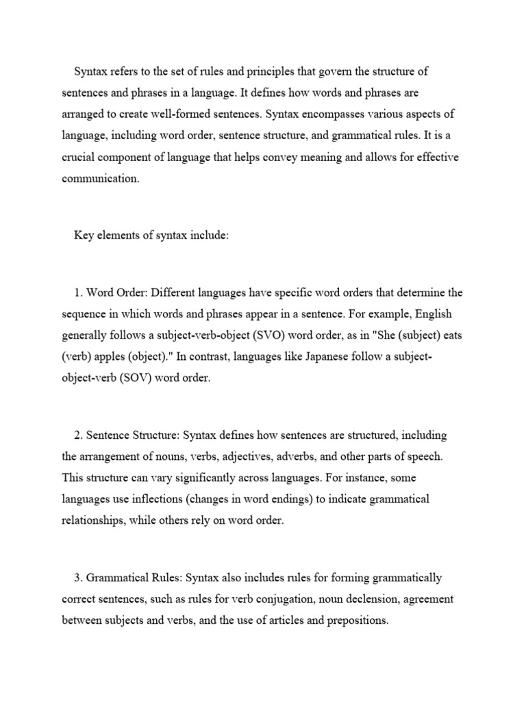 Syntax | PDF | Syntax | Phrase