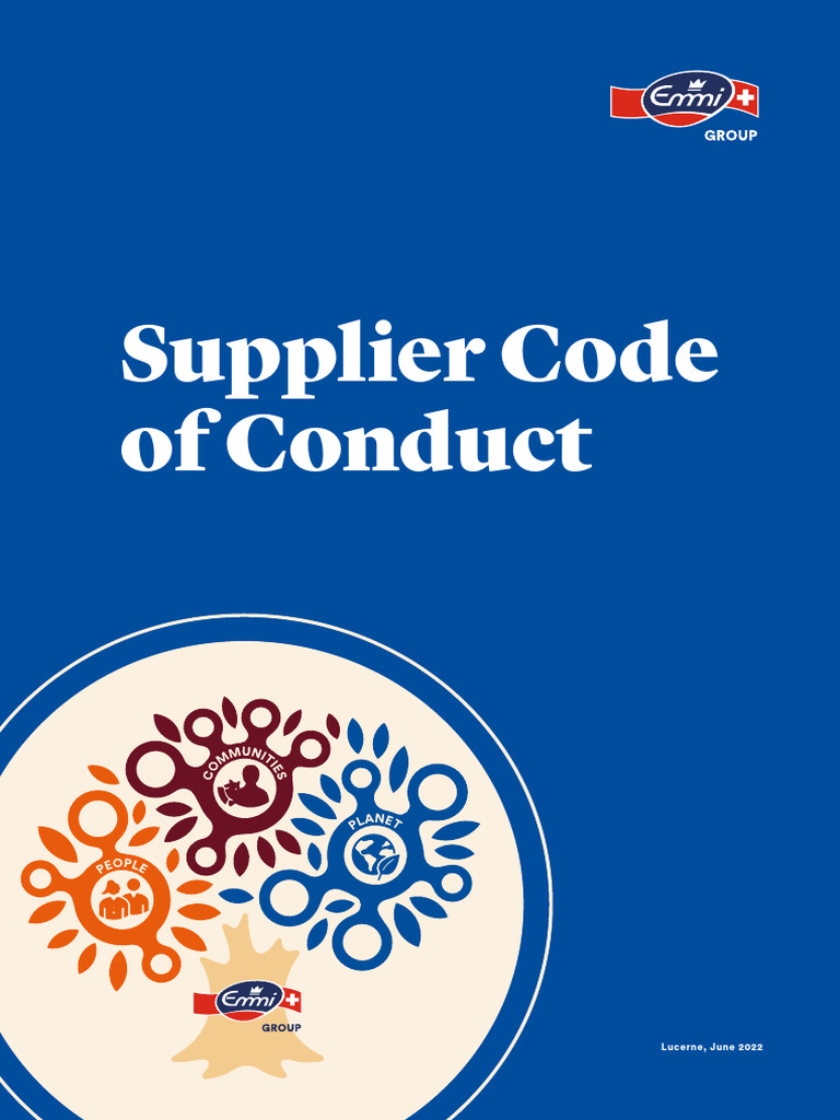 Emmi Supplier Code of Conduct | PDF | Whistleblower | Sustainability