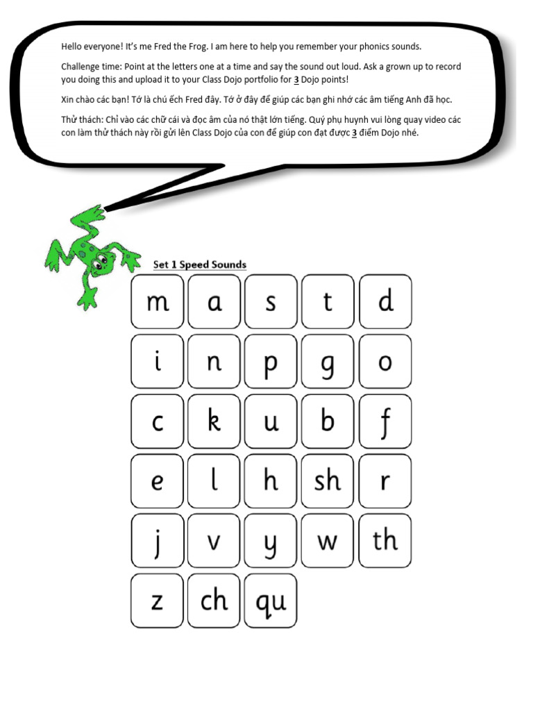 Assessment - Set 1 Sounds | PDF