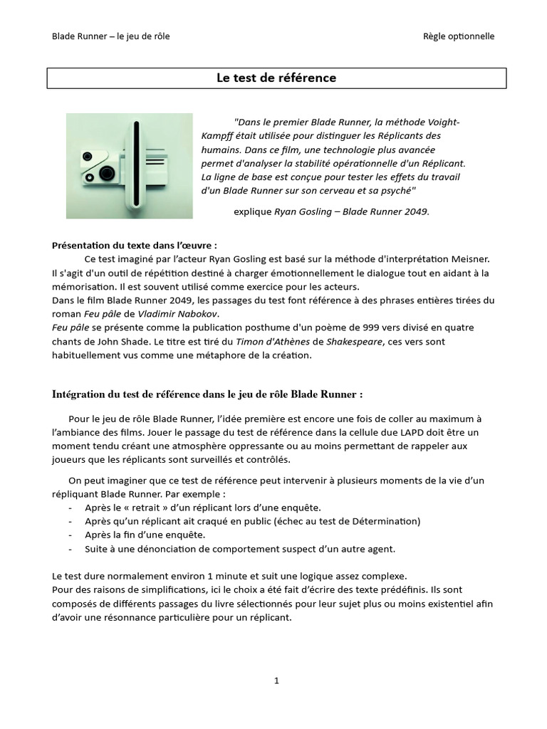 BR Test de Reference | PDF