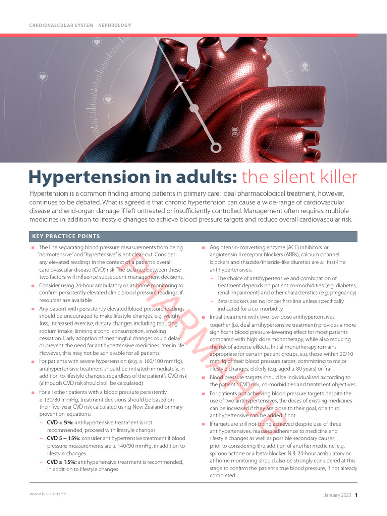 Hypertension Facts | PDF