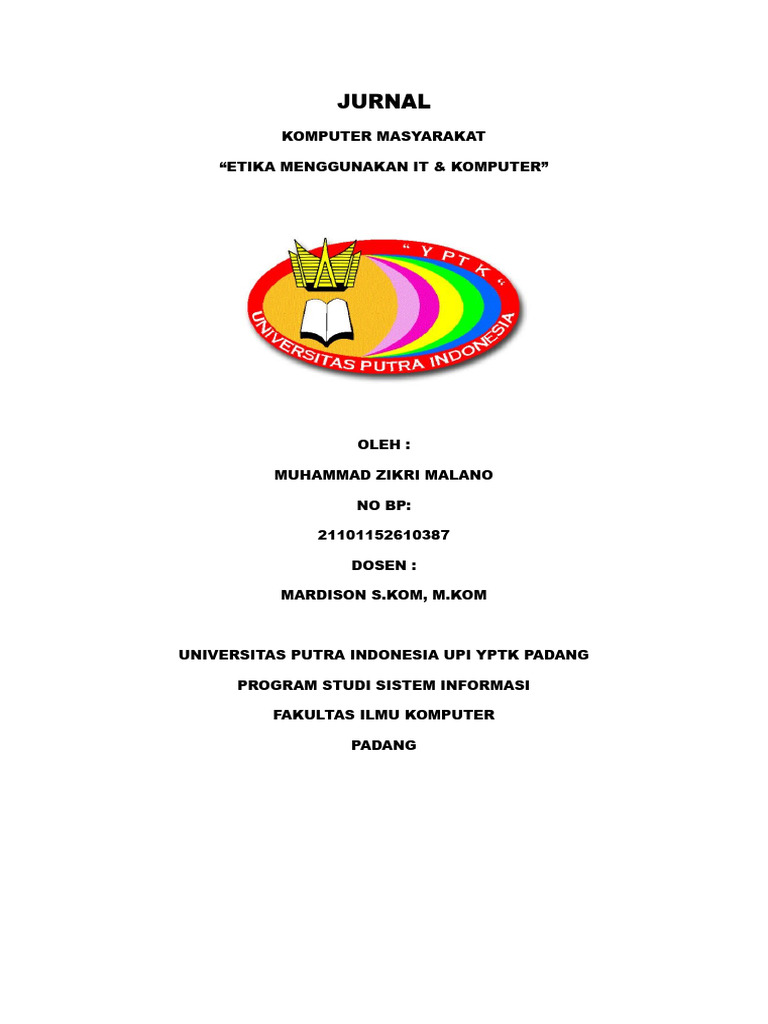 Muhammad Zikri Malano JURNAL Pert 2 | PDF