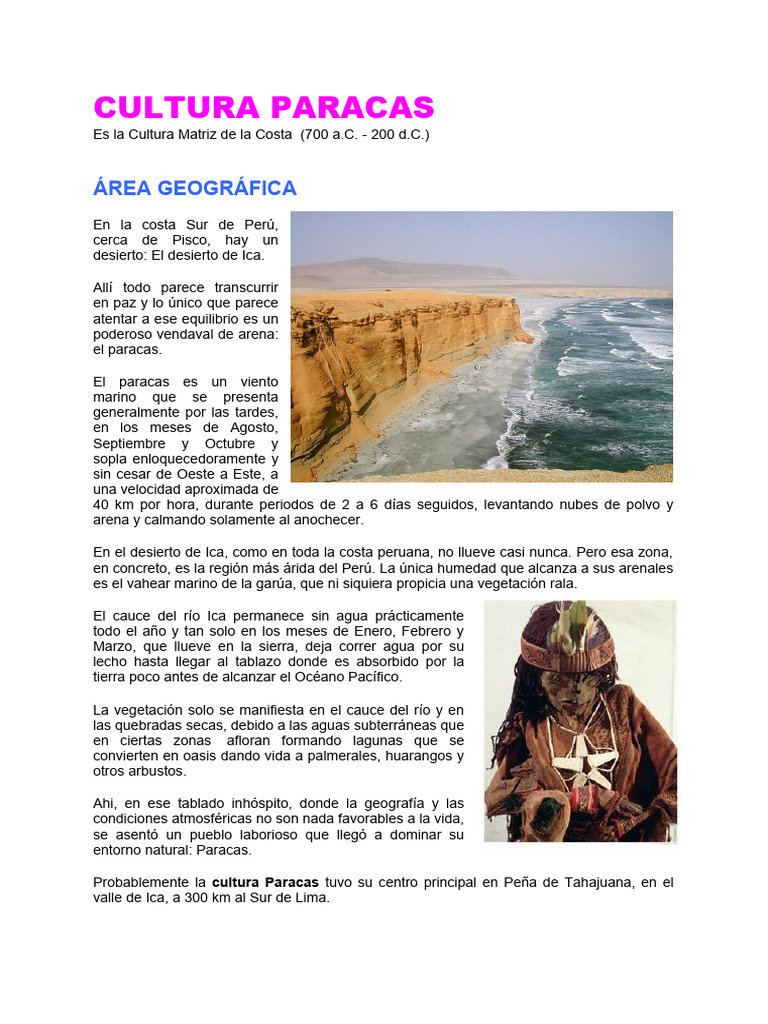 La Cultura Paracas | PDF