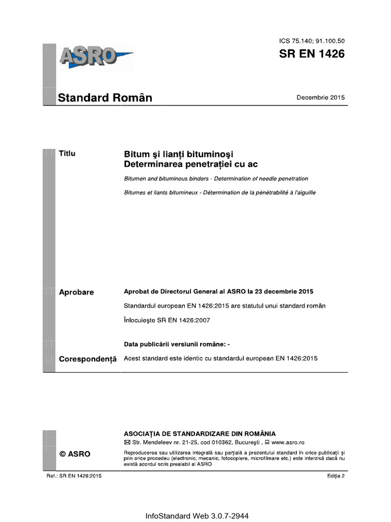 SR en 1426-2015 | PDF