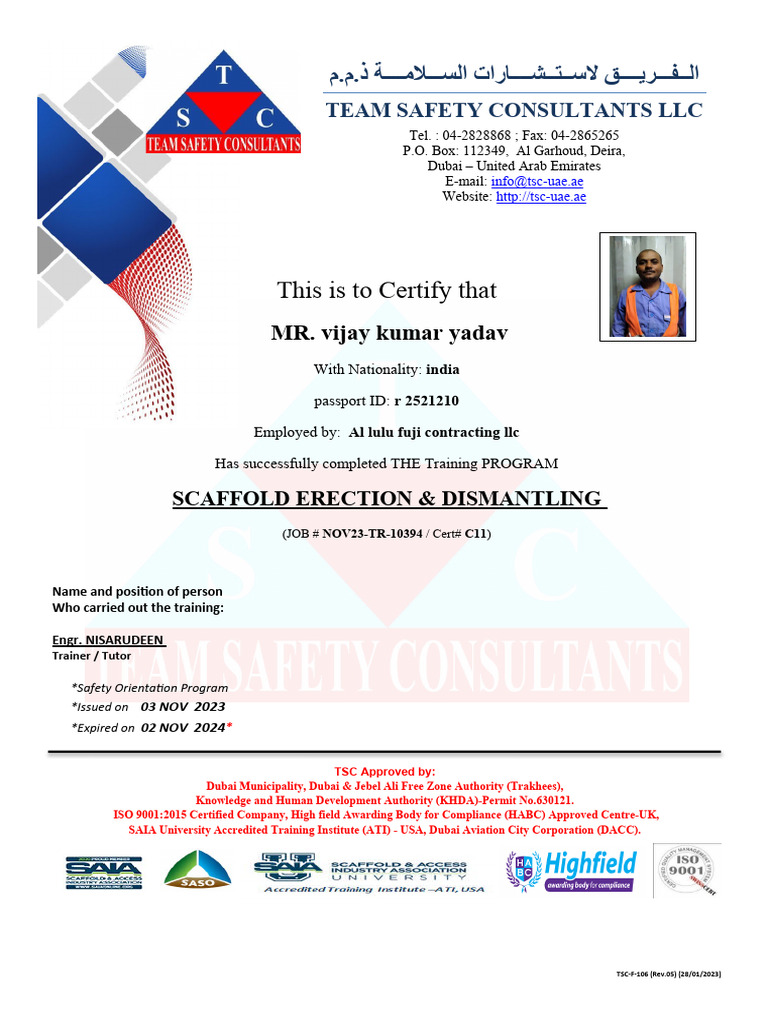 C11 Cerificate | PDF