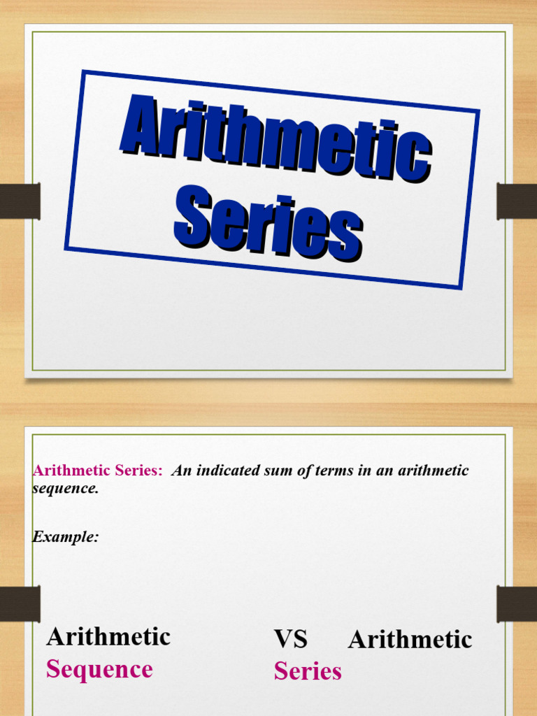 Arithmetic Series | PDF