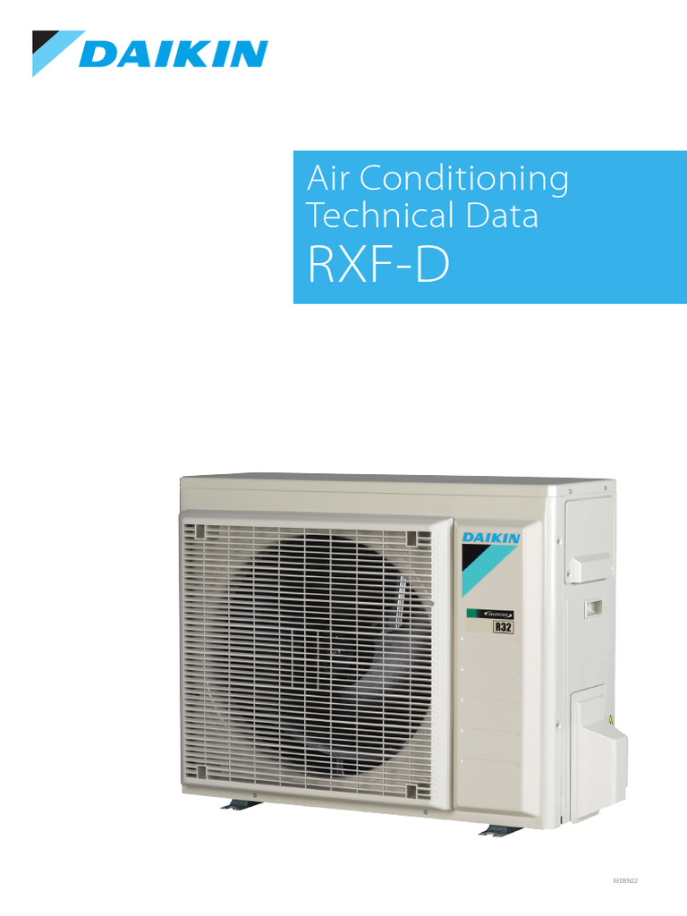 EN J02.DAI.02 Daikin Sensira RXF C B A Technical Data RXF C Data Book | PDF | Temperature ...