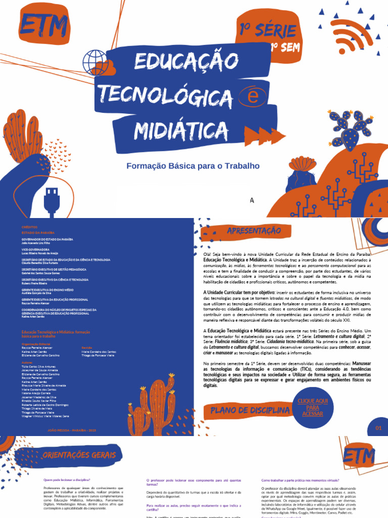 01 Guia Etm - 1 Série - 1º Semestre | PDF