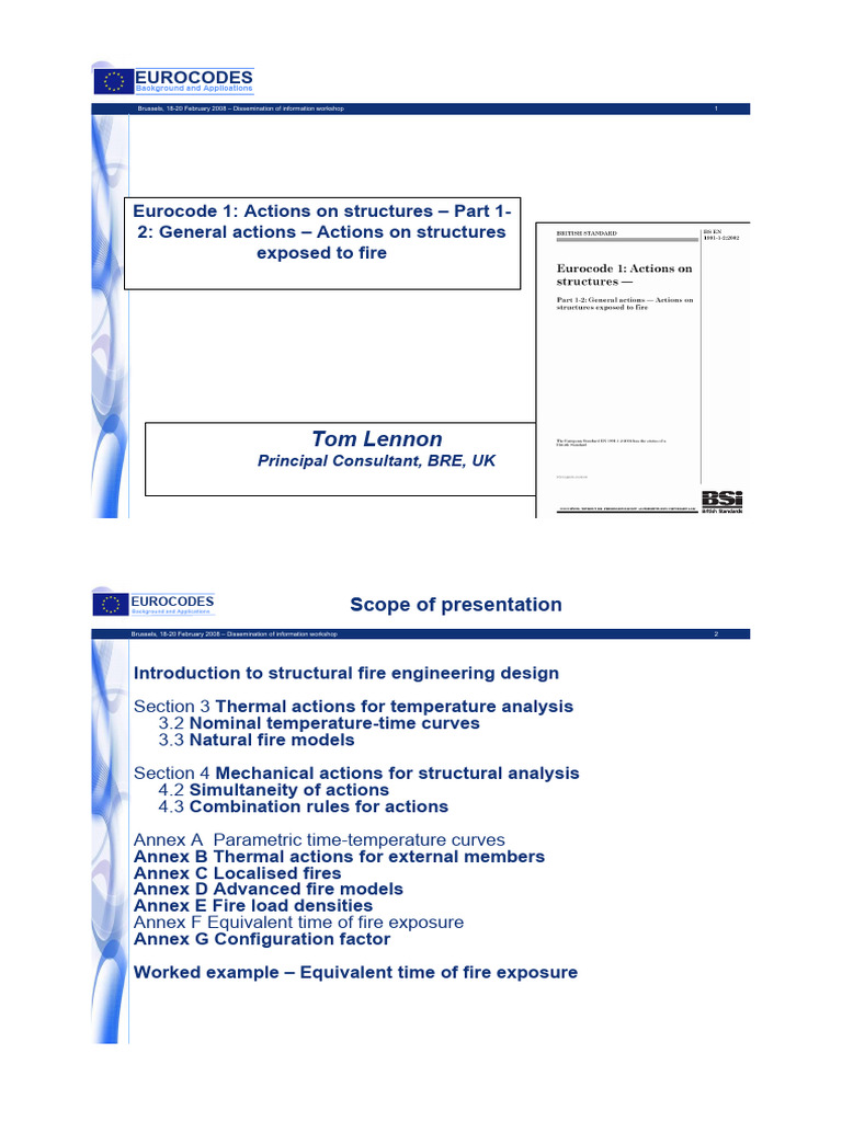 Eurocode 3 Fire Application | PDF | Fires | Heat