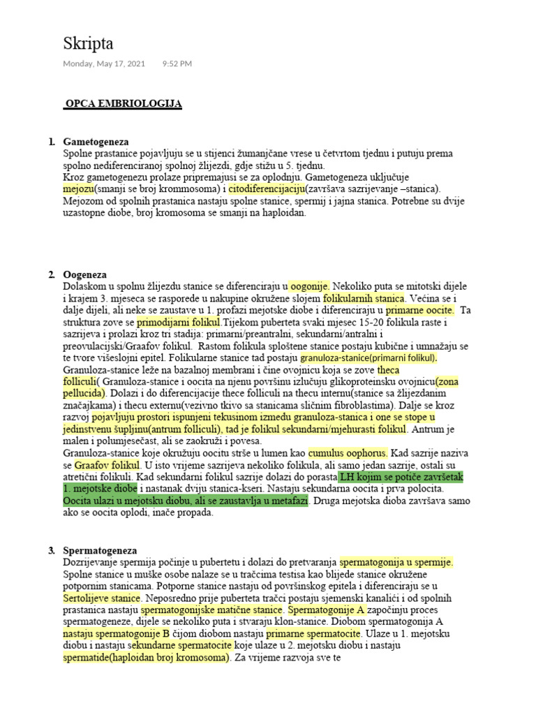 Skripta Za Usmeni Iz Histe 1 (1) - Converted-1 | PDF