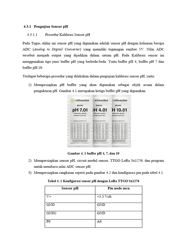 Pengujian Sensor PH | PDF