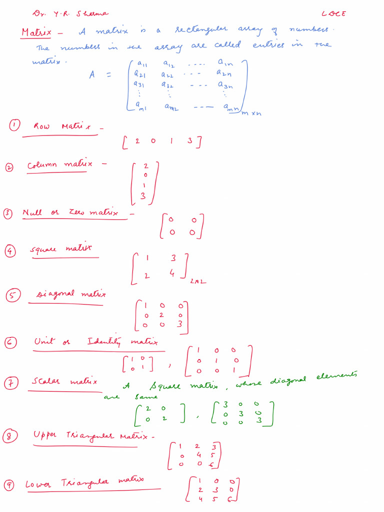 Matrices Diagonalization Maths 1 Pdf