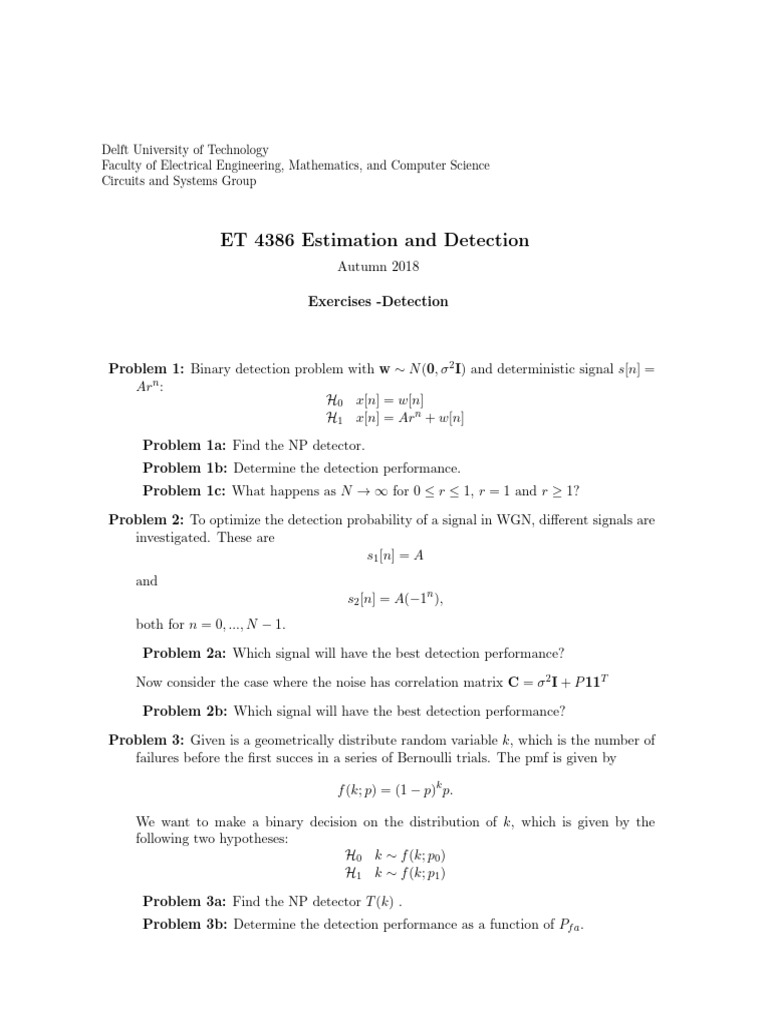 Exerc Det Deter | PDF | Normal Distribution | Variance