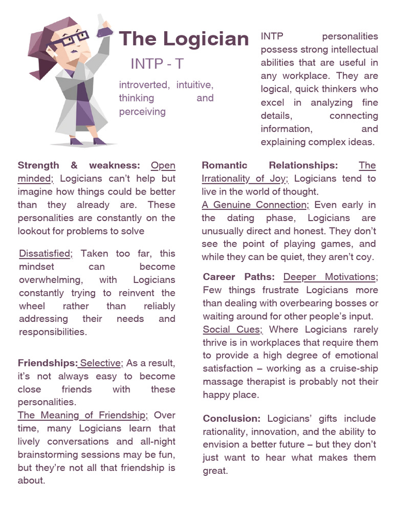INTP | PDF | Logic | Thought