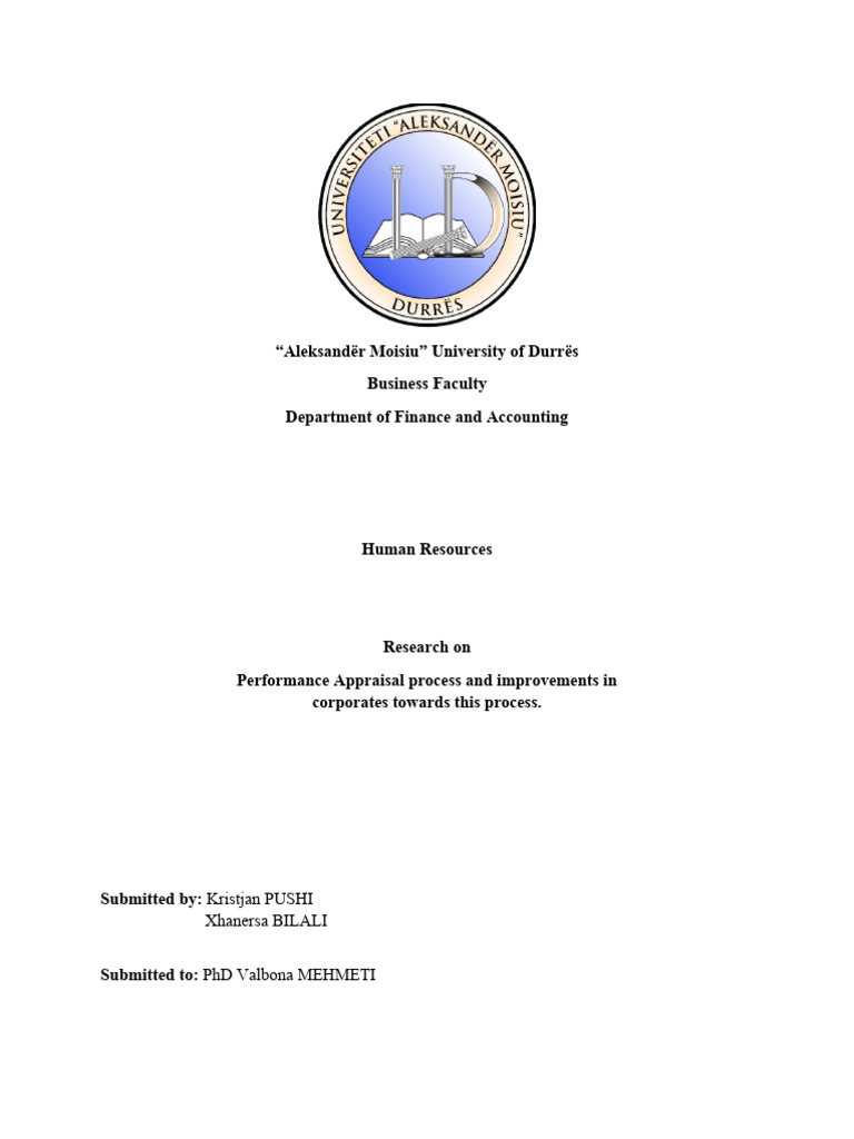 HR Performance Appraisal | PDF | Performance Appraisal | Cognition