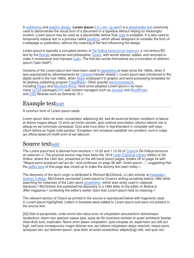 Content Writing Guidlines Using Dummy Text | PDF