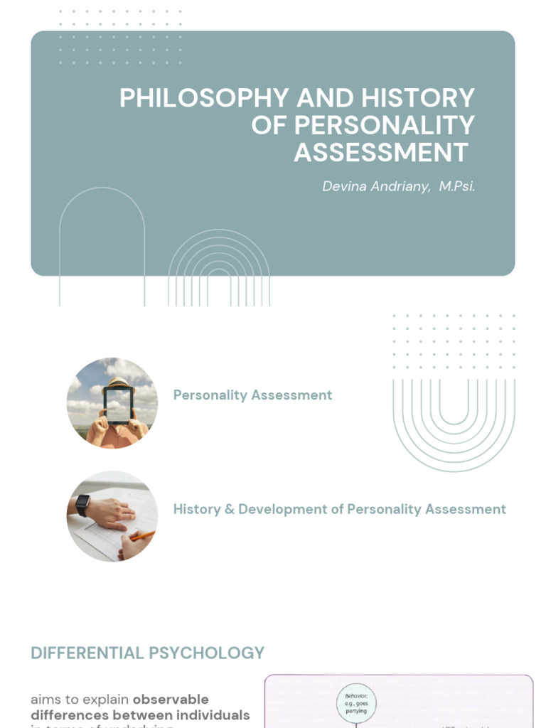 History of Personality Assessment | PDF | Psychology | Psychological ...