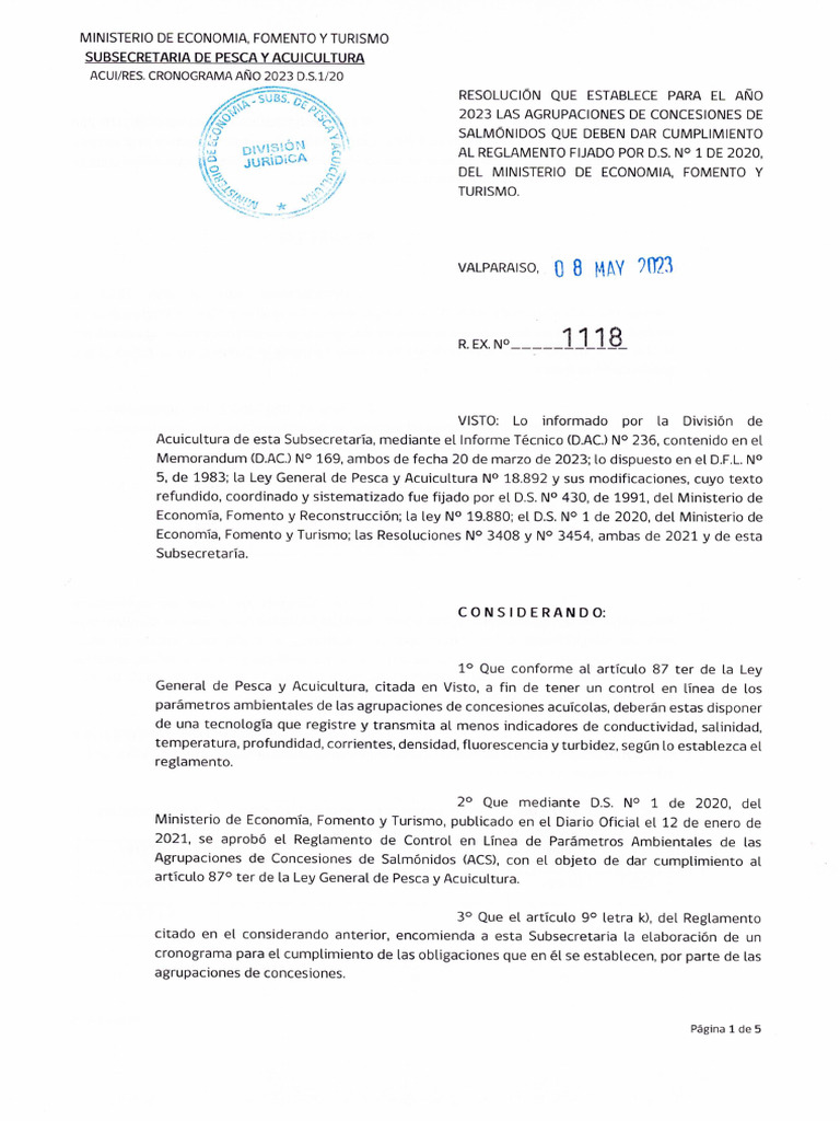 RES EX 1118-2023 Monitoreo en Linea ACS 28B | PDF