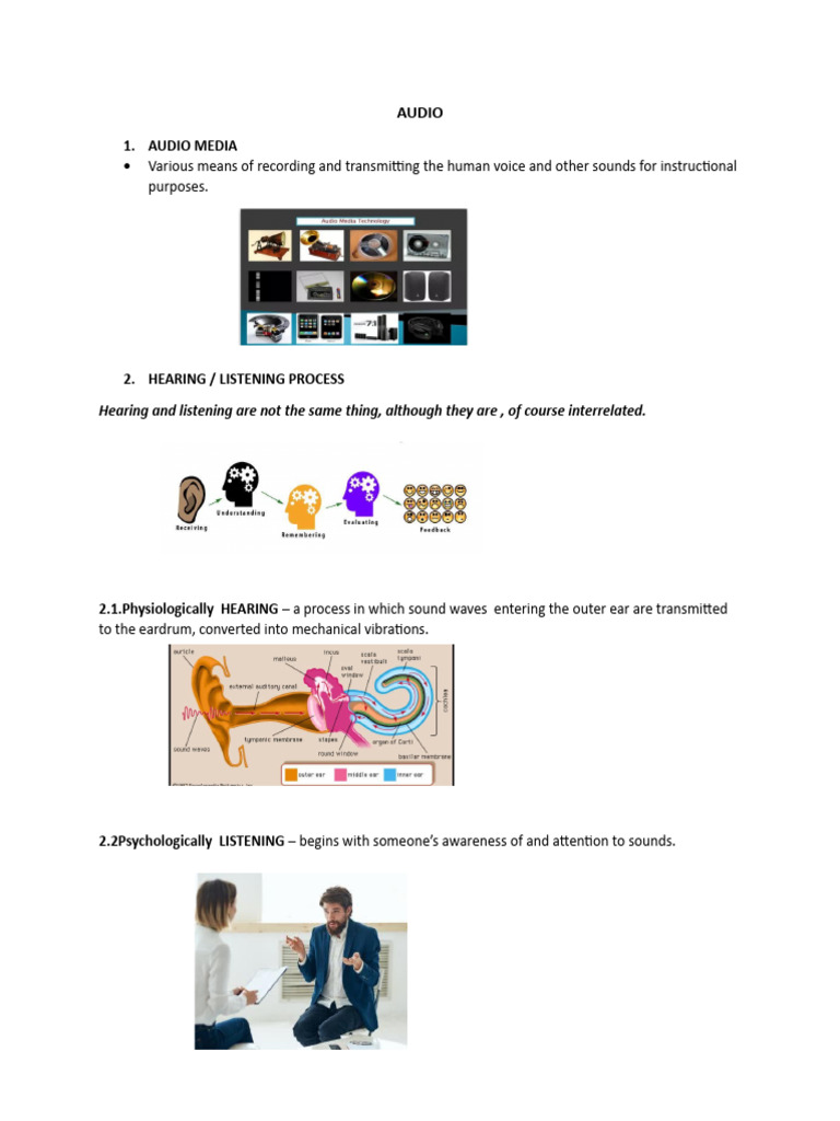 AUDIO | PDF | Hearing | Communication