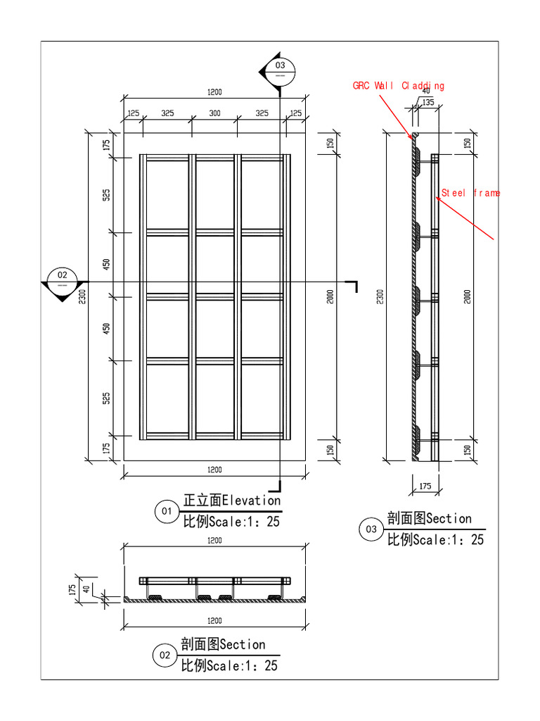 GRC Cladding +steel Frame | PDF