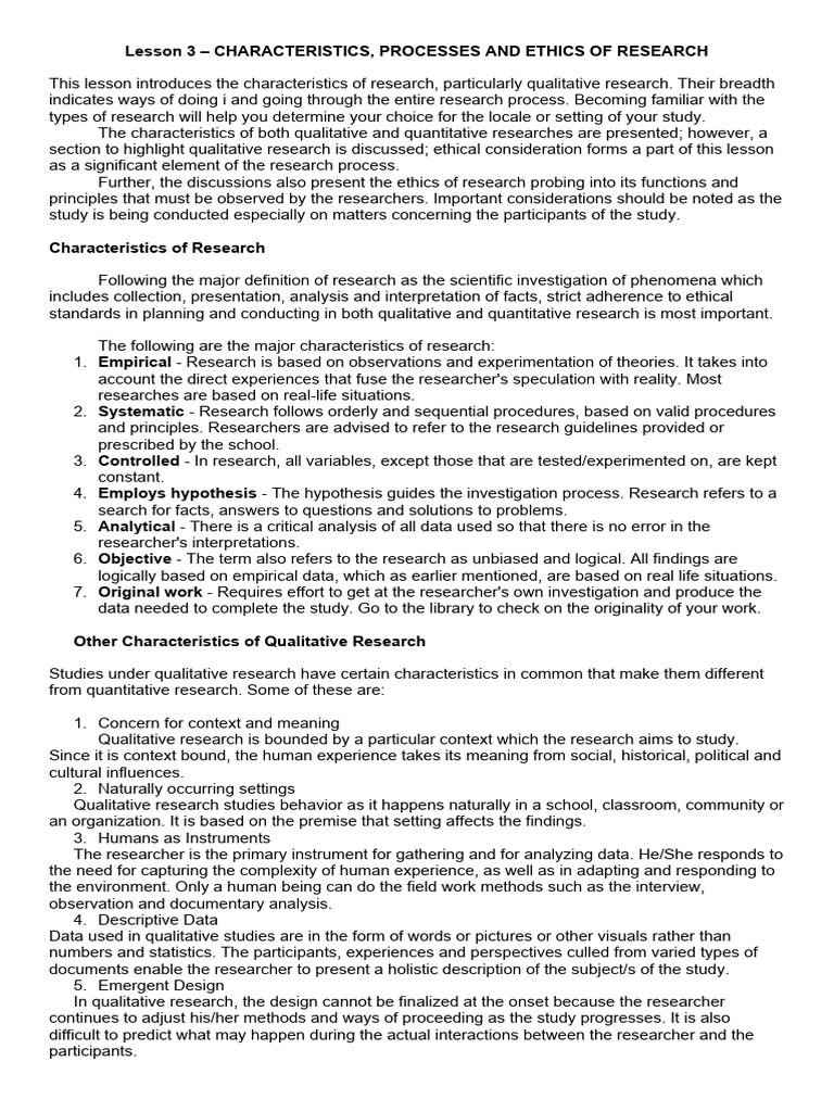 Chapter 1 Lesson 3 | PDF
