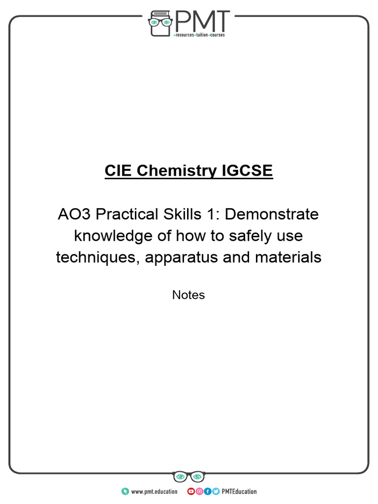 Chemistry Practical Notes | PDF | Experiment | Ph