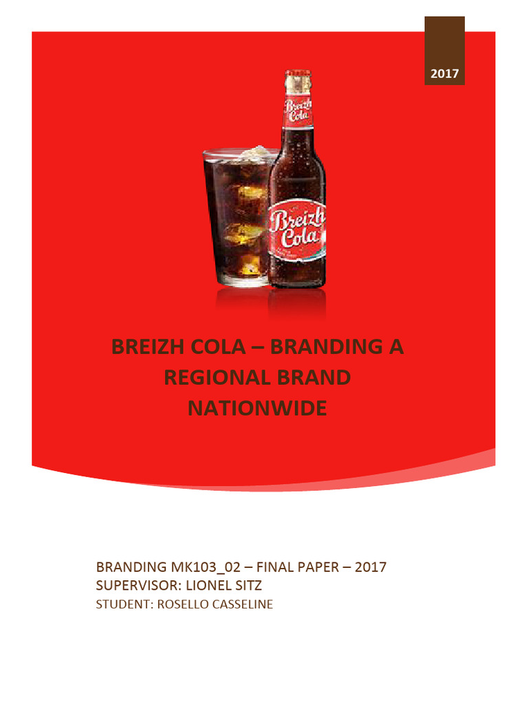 Regional Branding Success: Breizh Cola | PDF | Brand | Reputation