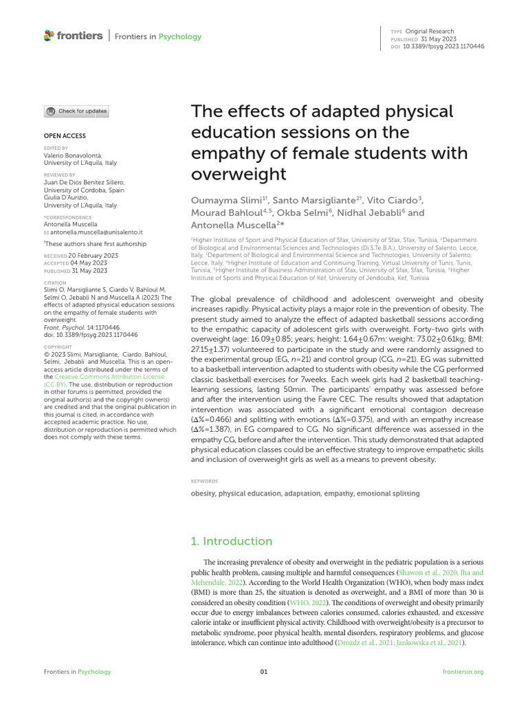 The Effects of Adapte | PDF | Obesity | Empathy