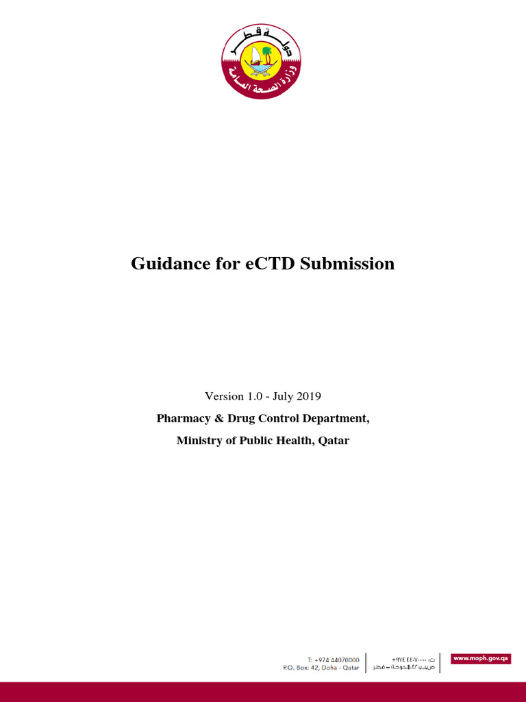 Guidance for eCTD Submission (1) | PDF | Computing