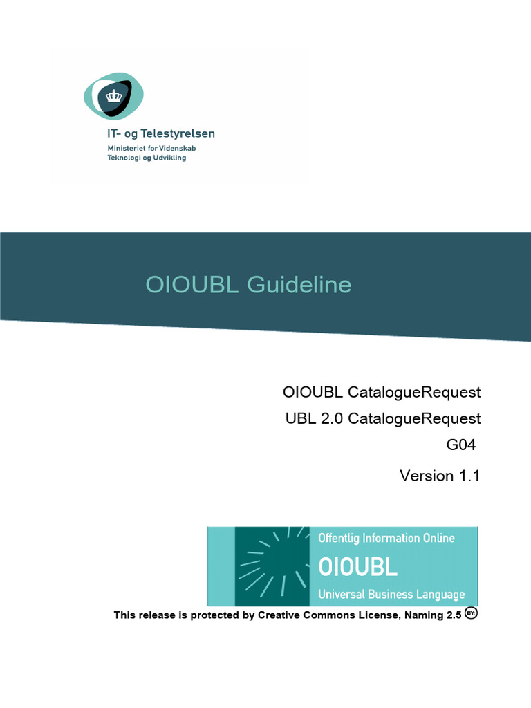 OIOUBL GUIDE KATALOGFORESP-en | PDF | Xml Schema | World Wide Web Consortium