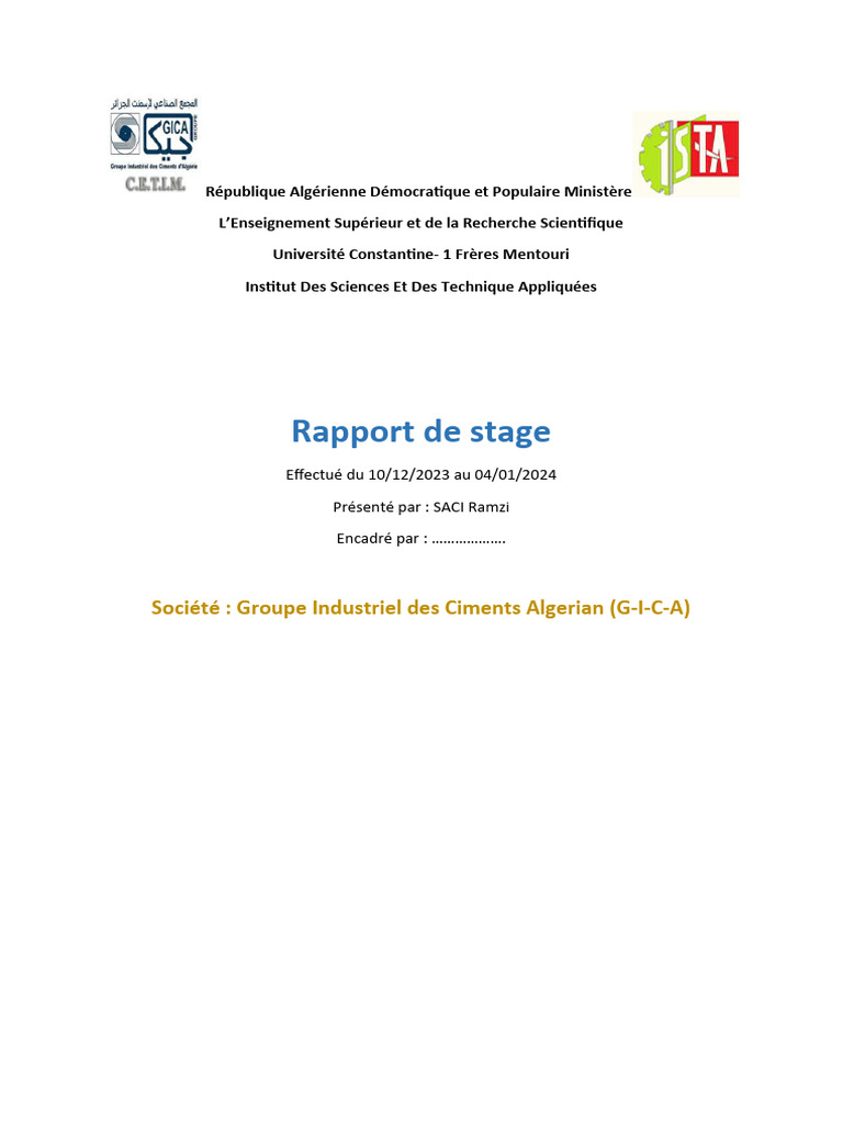 Rapport | PDF