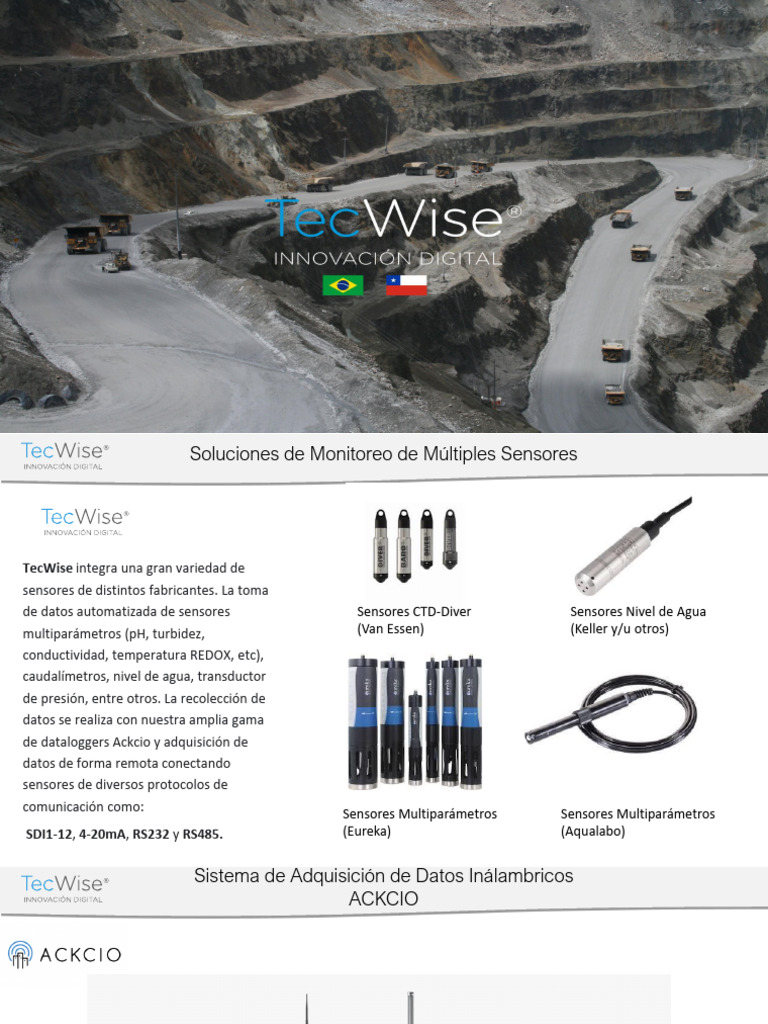 Presentación Tecwise Control Calidad Agua Automatizado | PDF