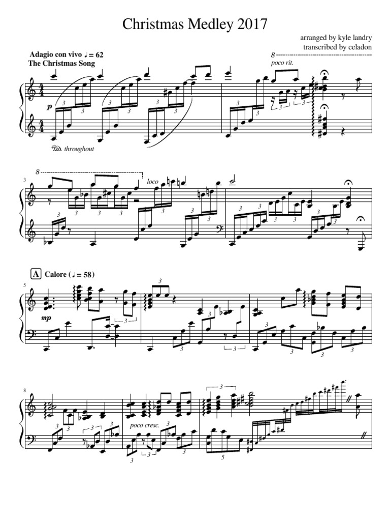 Christmas Medley 2017 Arrangement | PDF | Musical Forms | Musical ...