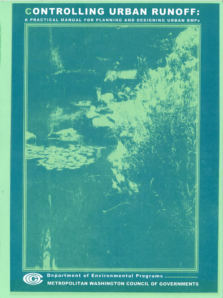 Controlling Urban Runoff - A Practical Manual For Planning and Designing Urban BMPs | PDF