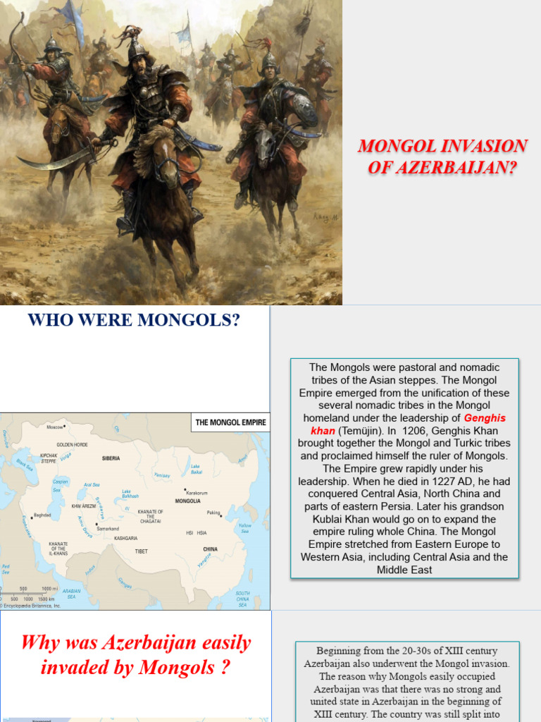 The First Mongoian Invasion of Azerbaijan | PDF | Mongol Empire ...