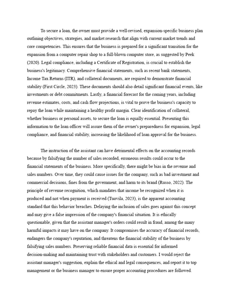 FDNACCT - C48 - Reflection Paper | PDF | Financial Statement | Equity ...